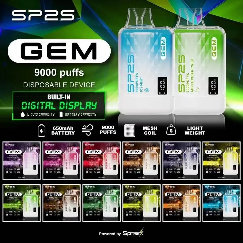 SP2 Gem 9000 Puffs Disposable Pod - RELX SG Vape Shop