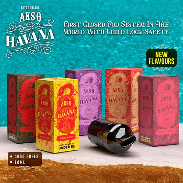 AKSO HAVANA 5000 Puffs Disposable Pod - RELX SG Vape Shop | AKSO SG ...