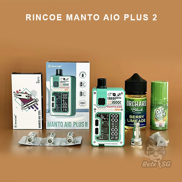 RINCOE Manto Aio Plus 2 Pod Kit | RINCOE SG - RELX SG Vape Shop